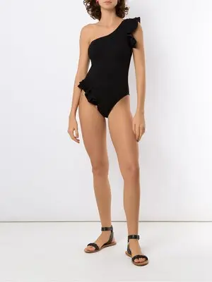 CLUBE BOSSA Koss Ruffled One-piece - Black