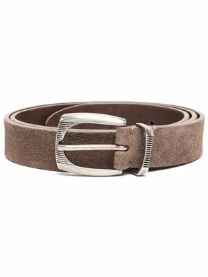 Brunello Cucinelli Buckle-fastening Suede Belt