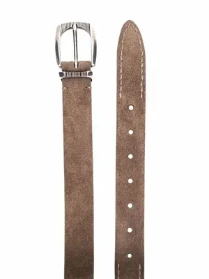 Brunello Cucinelli Buckle-fastening Suede Belt