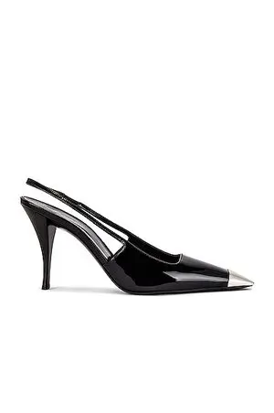 Saint Laurent Blade Slingback Pumps In Black