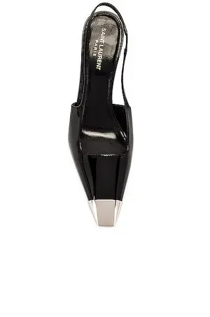 Saint Laurent Blade Slingback Pumps In Black