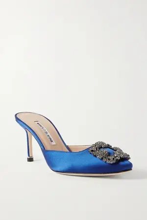 Manolo Blahnik Embellished Mules Clogs For Women
