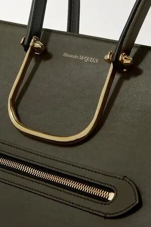 Alexander McQueen The Tall Story Large Two-tone Leather Tote