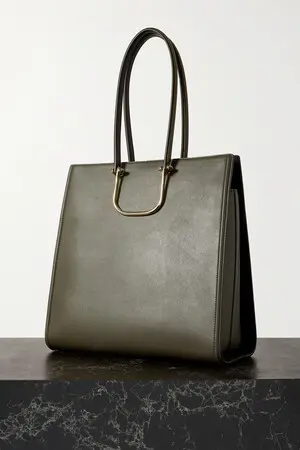 Alexander McQueen The Tall Story Large Two-tone Leather Tote