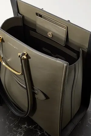 Alexander McQueen The Tall Story Large Two-tone Leather Tote