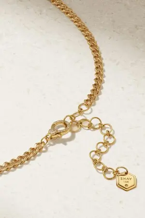 shay - SHAY 18-karat Gold Diamond Link Necklace