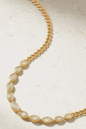 shay - SHAY 18-karat Gold Diamond Link Necklace