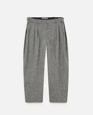 Stella McCartney Dawson Wool Trousers - Grey Melange