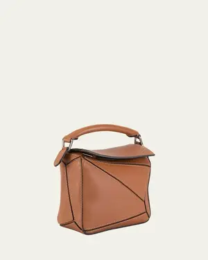 Loewe Puzzle Mini Top-handle Bag - Tan
