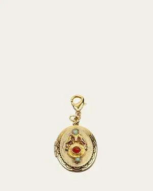 BEN-AMUN Oval Locket Charm - Gold