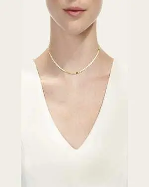 Lana Jewelry 14k Bond Nude Chain Choker Necklace - Gold