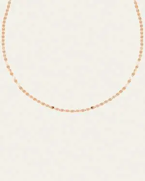 Lana Jewelry 14K Bond Nude Chain Choker Necklace Rose Gold