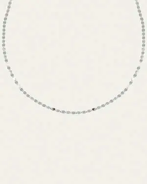 Lana Jewelry 14k Bond Nude Chain Choker Necklace - White/gold