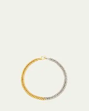 BEN-AMUN Vintage-inspired Two-tone Chain Necklace - Two Tone
