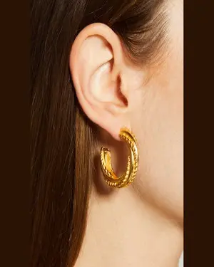 BEN-AMUN Plated Hoop Earrings