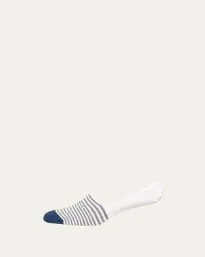 Marcoliani Invisible Touch Striped Socks White Pattern