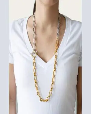 BEN-AMUN Long Two-tone Necklace