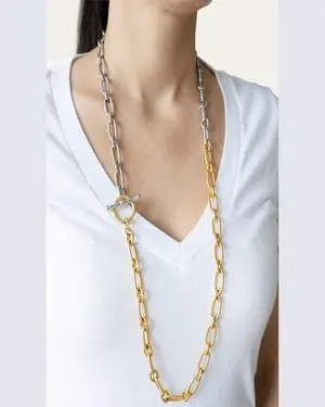 BEN-AMUN Long Two-tone Necklace