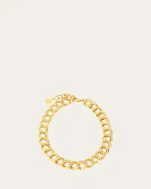 BEN-AMUN Textured Link Chain Necklace - Gold