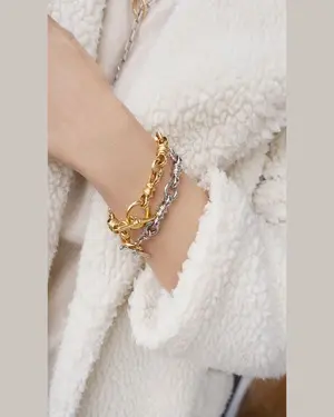 BEN-AMUN Two-tone Link Bracelet