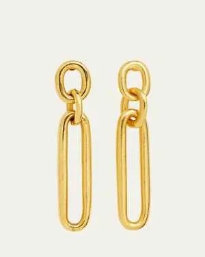 BEN-AMUN Link Dangle Earrings - Gold