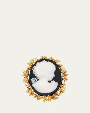 BEN-AMUN Cameo Pin - Gold