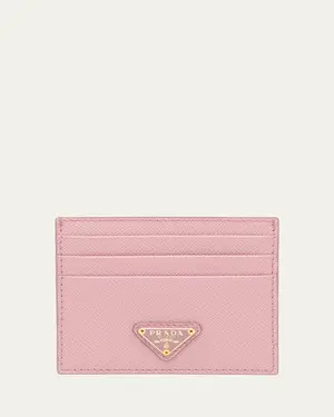 Prada Triangle Logo Leather Card Case F0924 Pesco