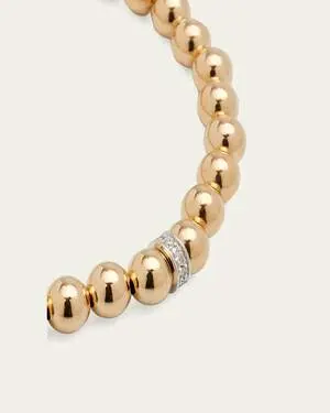 SYDNEY EVAN 14k Beaded Diamond Wheel Bracelet