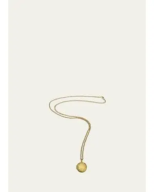 BEN-AMUN Round Locket Pendant Necklace - Gold