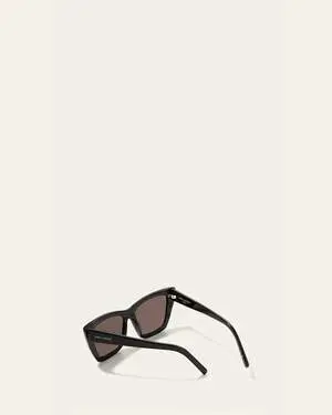 Saint Laurent Cat-eye Sunglasses - Shiny Solid Ivory