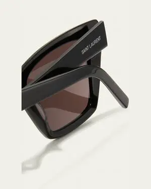 Saint Laurent Cat-eye Sunglasses - Shiny Solid Ivory