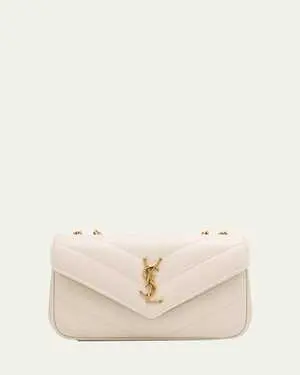 Saint Laurent Loulou Small Shoulder Bag - Crema Soft
