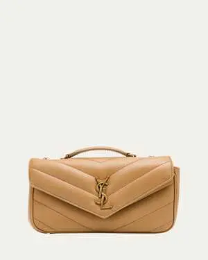 Saint Laurent Loulou Small Shoulder Bag - Natural Tan