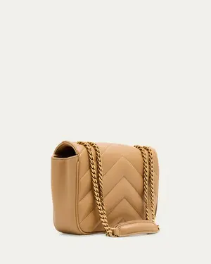 Saint Laurent Loulou Small Shoulder Bag - Natural Tan
