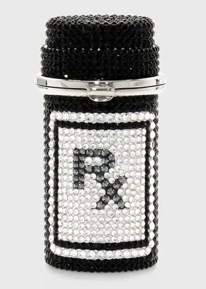 Judith Leiber Prescription Bottle Rx Crystal Pillbox