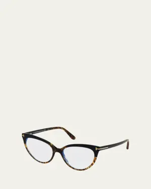 TOM FORD TOM FORD Cat-Eye Optical Frames Black / Brown