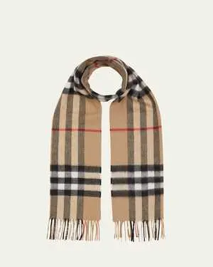 Burberry Giant Check Cashmere Scarf - Archive Beige