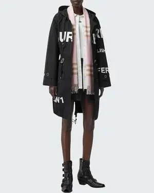 Burberry Giant Check Cashmere Scarf One-color