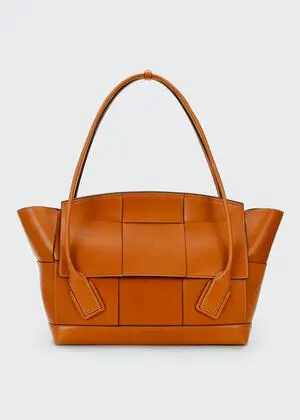 Bottega Veneta Arco 56 Large Top-Handle Bag - Medium Brown