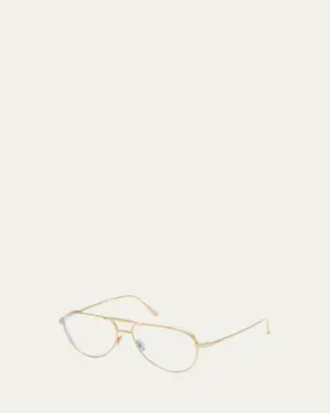 TOM FORD Titanium Aviator Optical Frames - Rose Gold