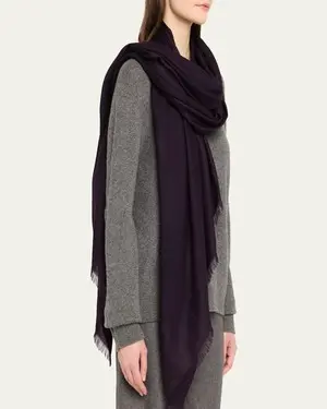 Sofia Cashmere Lightweight Cashmere Scarf - Currant