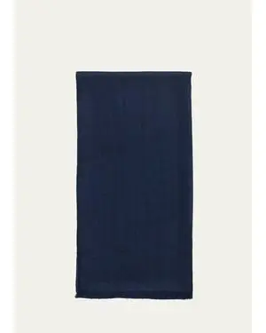 Sofia Cashmere Lightweight Cashmere Scarf - Dark Navy