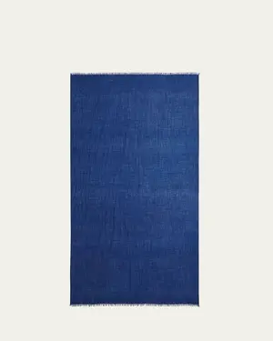 Sofia Cashmere Lightweight Cashmere Scarf Navy