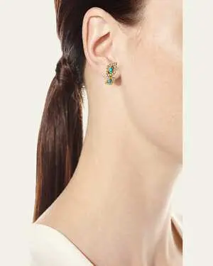 SYDNEY EVAN 14k Diamond Evil Eye Stud Earring