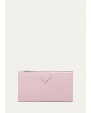 Prada Long Saffiano Wallet Alabastro