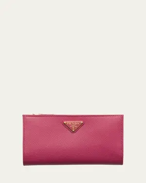 Prada Long Saffiano Wallet Bruyere