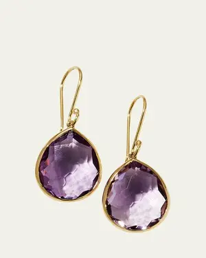 Ippolita Small Teardrop Earrings In 18k Gold - Amethyst