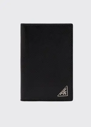 Prada Saffiano Slim Card Holder Wallet F0002 Nero