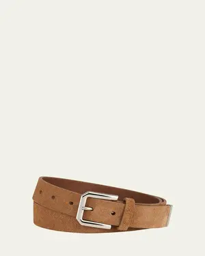 Brunello Cucinelli Brunello Cucinelli Suede Belt Tan