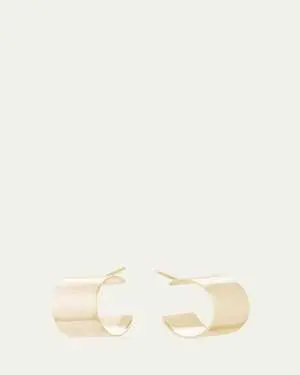 Lana Jewelry 13mm 14k Vanity Hoop Earrings
